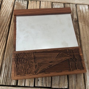 Vintage Walnut Lasercraft Laser Engraved Wood Letter Storage - Etsy