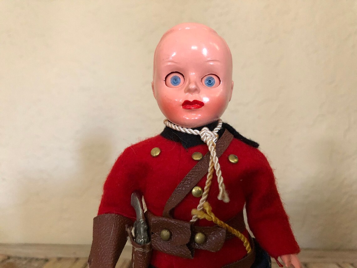 Vintage Canadian Mountie Doll - Etsy