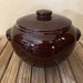 Vintage Brown Bean Pot Made in USA - Etsy