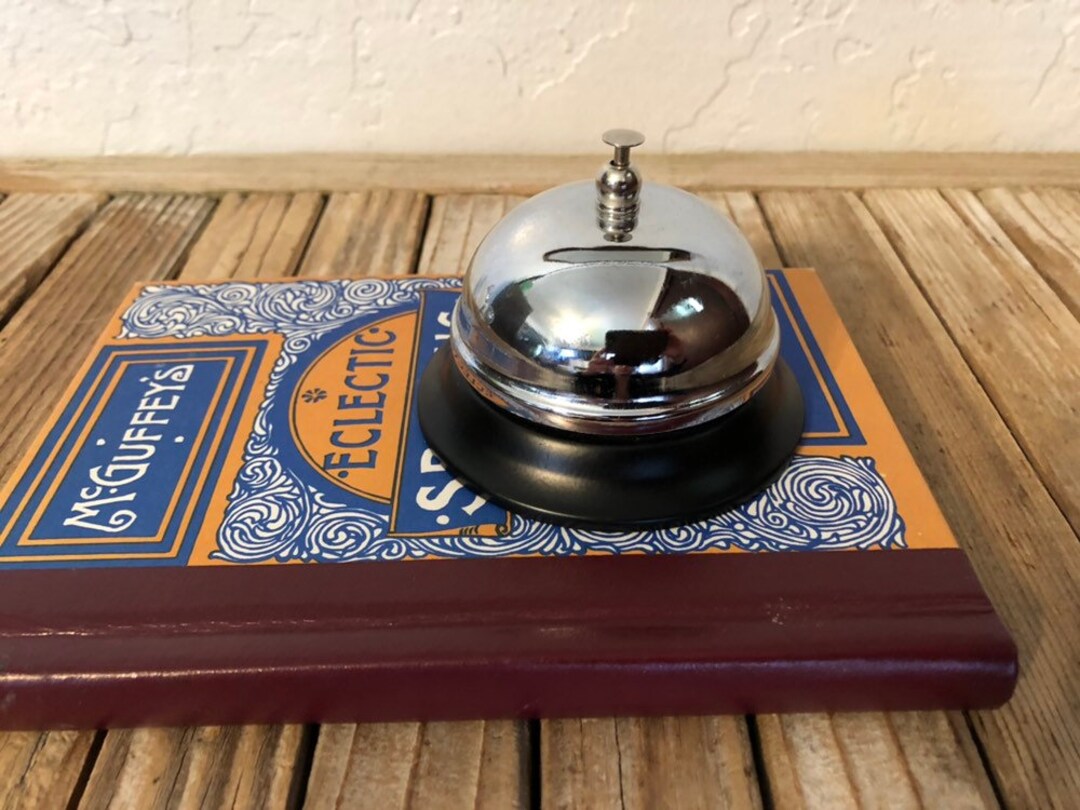 Mid Century Black and Silver Shop Bell - Etsy