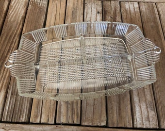Crystal Glass Vegetable Tray - Etsy