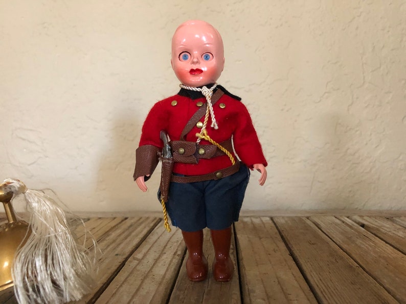 Vintage Canadian Mountie Doll - Etsy