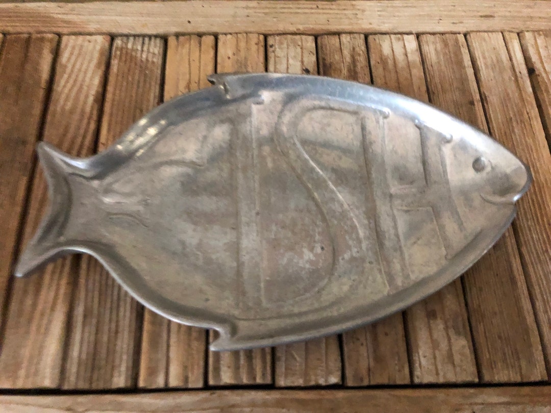 Vintage Pewter Fish York Metalcrafters 1977 Pewter Tray Wall Hanging - Etsy