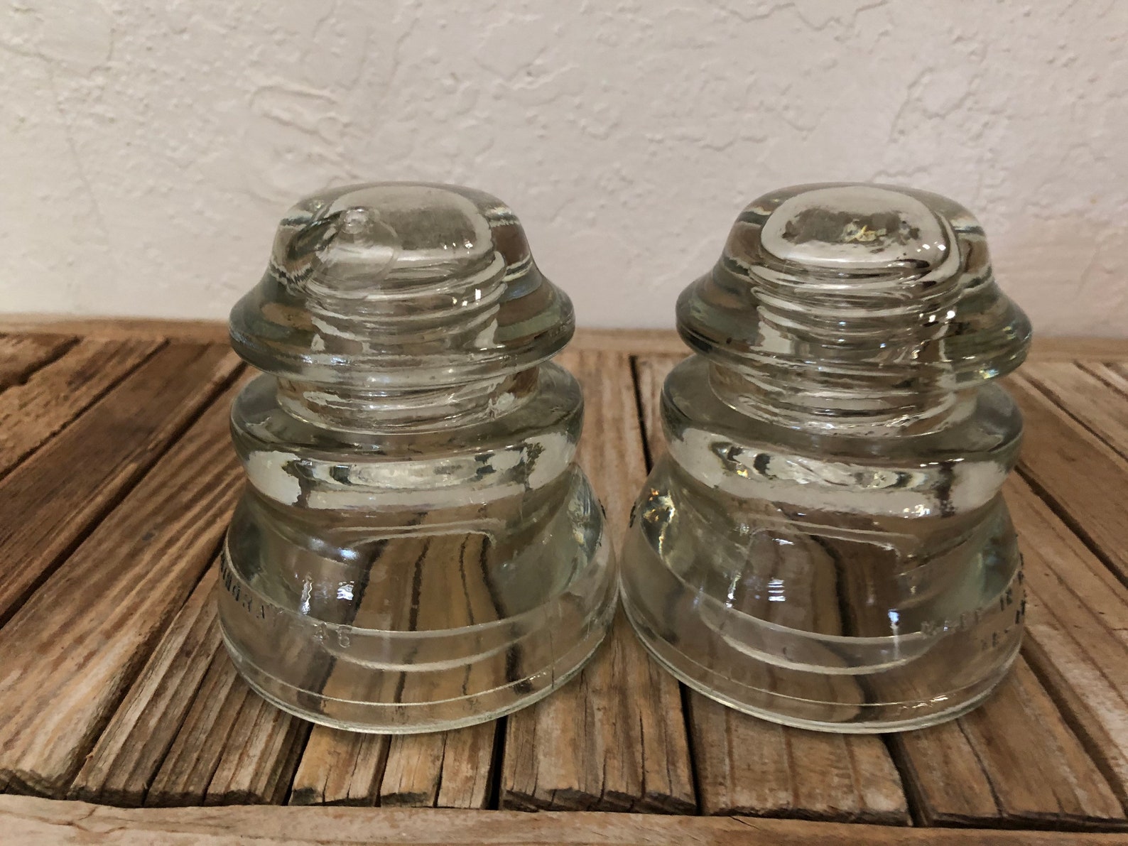 Vintage Set of Hemingray Glass Insulators - Etsy
