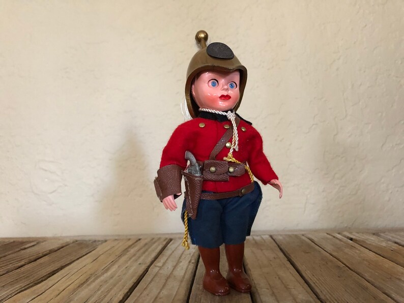 Vintage Canadian Mountie Doll - Etsy