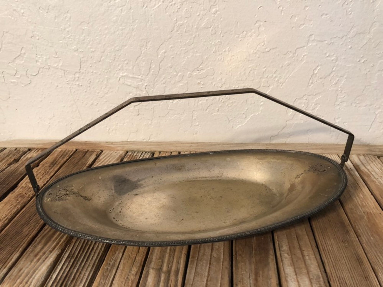 Antique Apollo EPNS Silver Handle Tray - Etsy