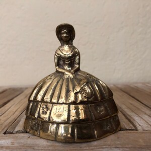 Vintage Brass Lady Bell Made in India - Etsy
