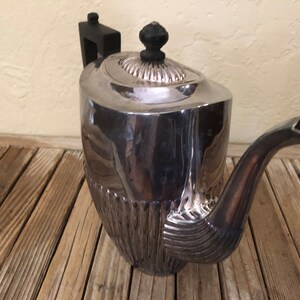 Antique English EPBM Lidded Silver Teapot Art Deco Made in England - Etsy