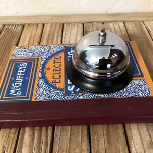 Mid Century Black and Silver Shop Bell - Etsy
