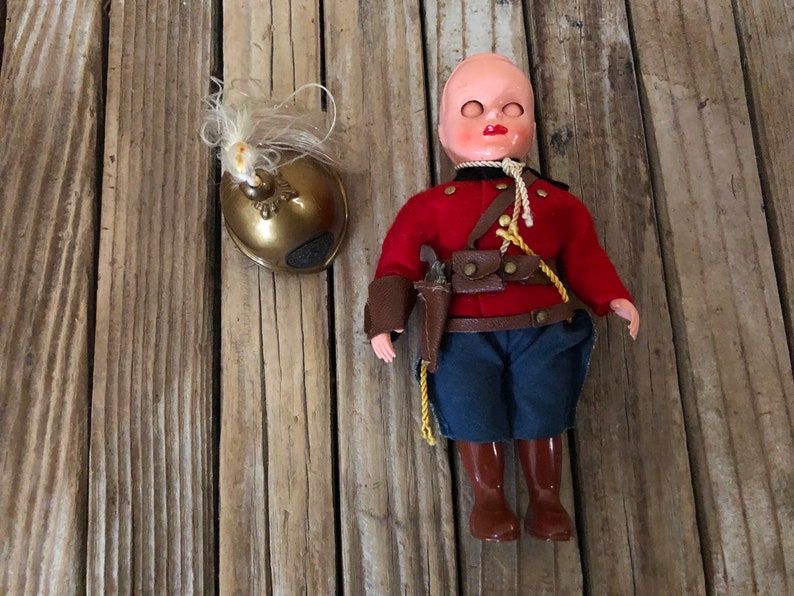 Vintage Canadian Mountie Doll - Etsy