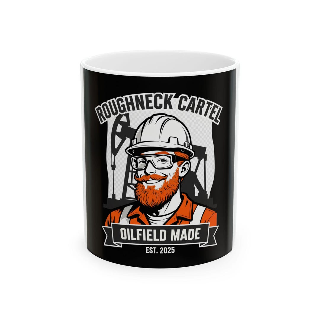 Roughneck Cartel Oilfield Made Mug | Ceramic Coffee Cup - Etsy