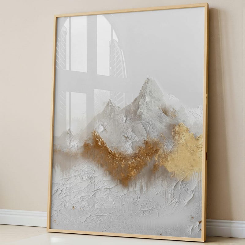 3d Plaster Art Mountain - Etsy