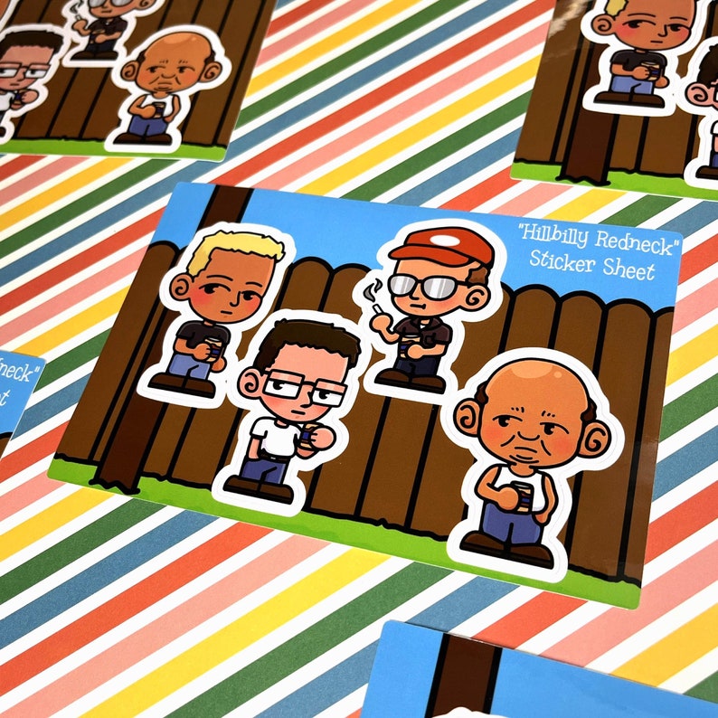 Hillbilly Redneck Sticker Sheet - Etsy