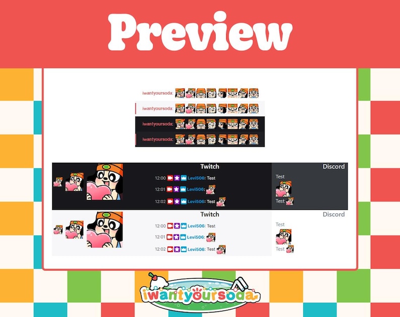 Parappa the Rapper Emote Pack for Twitch, Discord, Youtube - Etsy