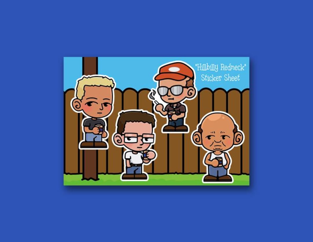 Hillbilly Redneck Sticker Sheet - Etsy