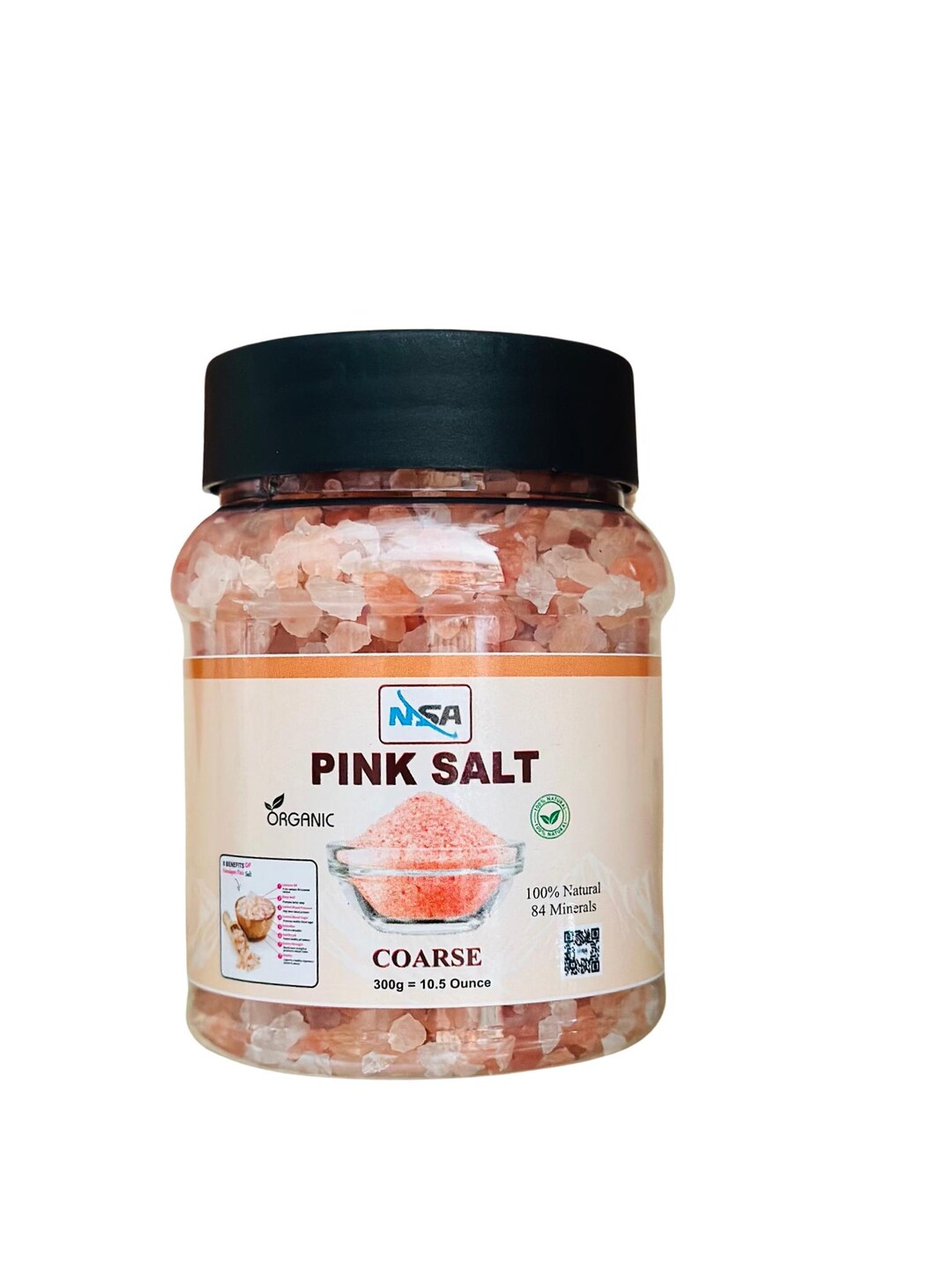 NSA Himalayan Pink Salt Coarse Jar – 100% Pure Mineral Rock Crystals ...