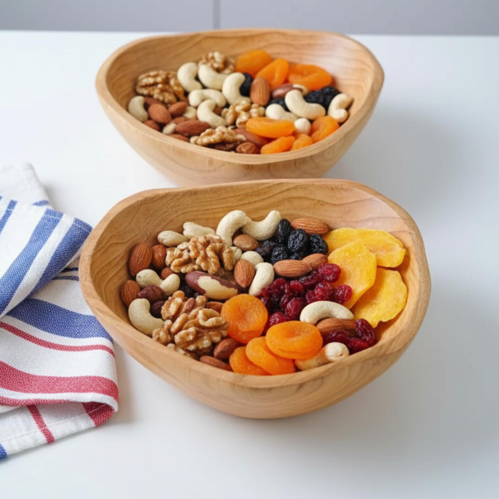 Irregular Wooden Bowl, Rustic Dough Bowl, Unique Housewarming Gift - Etsy
