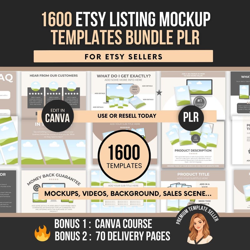 Digital Product Thumbnail - Etsy