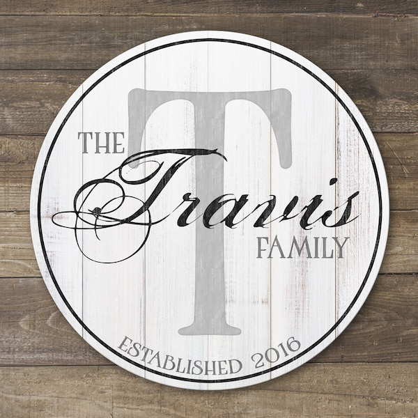 Family Established Sign - Etsy