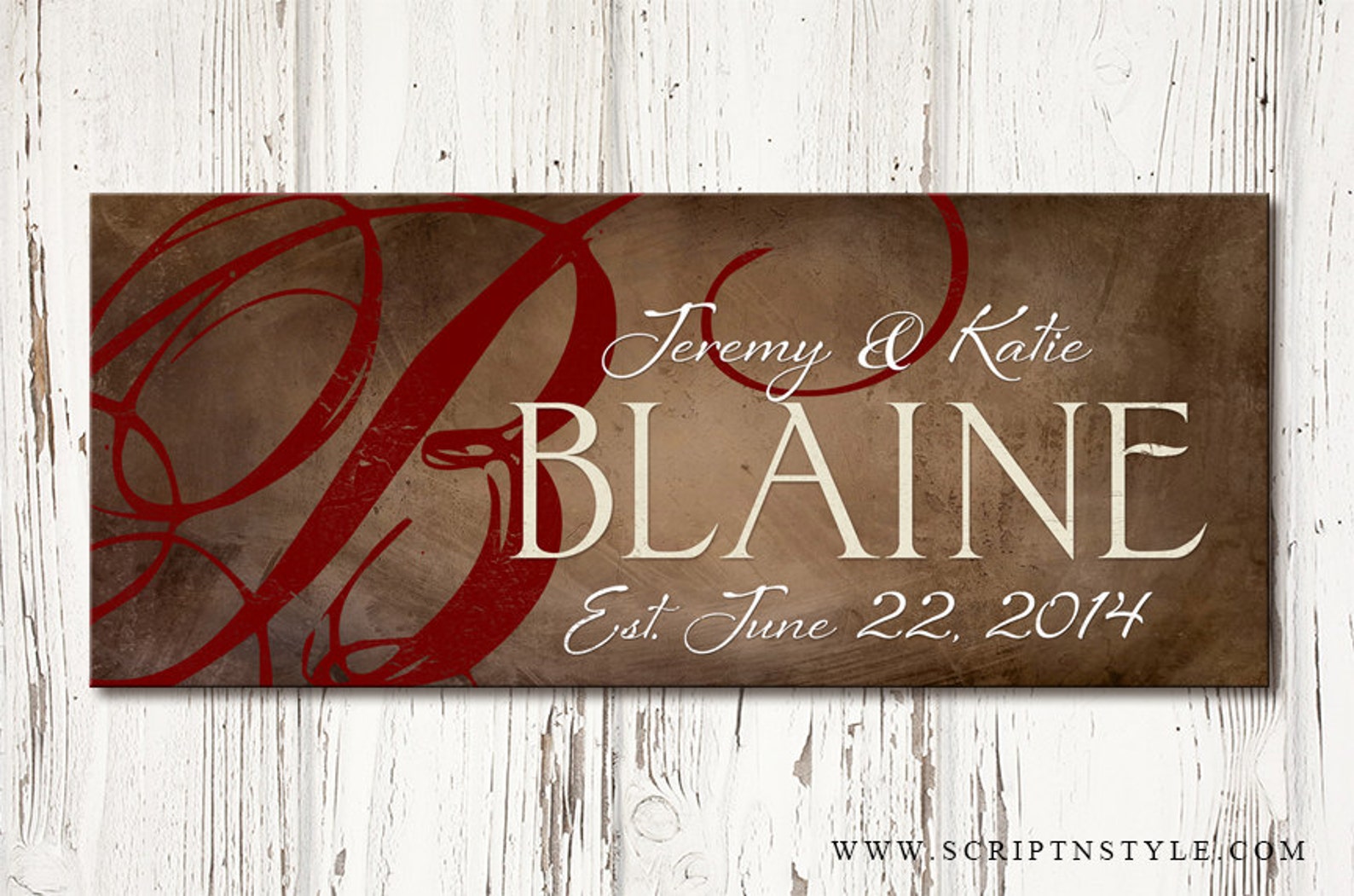 Personalized Wood Family Established Name Sign Family - Etsy