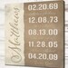 Personalized Important Dates Canvas Sign With Family Name, Special ...