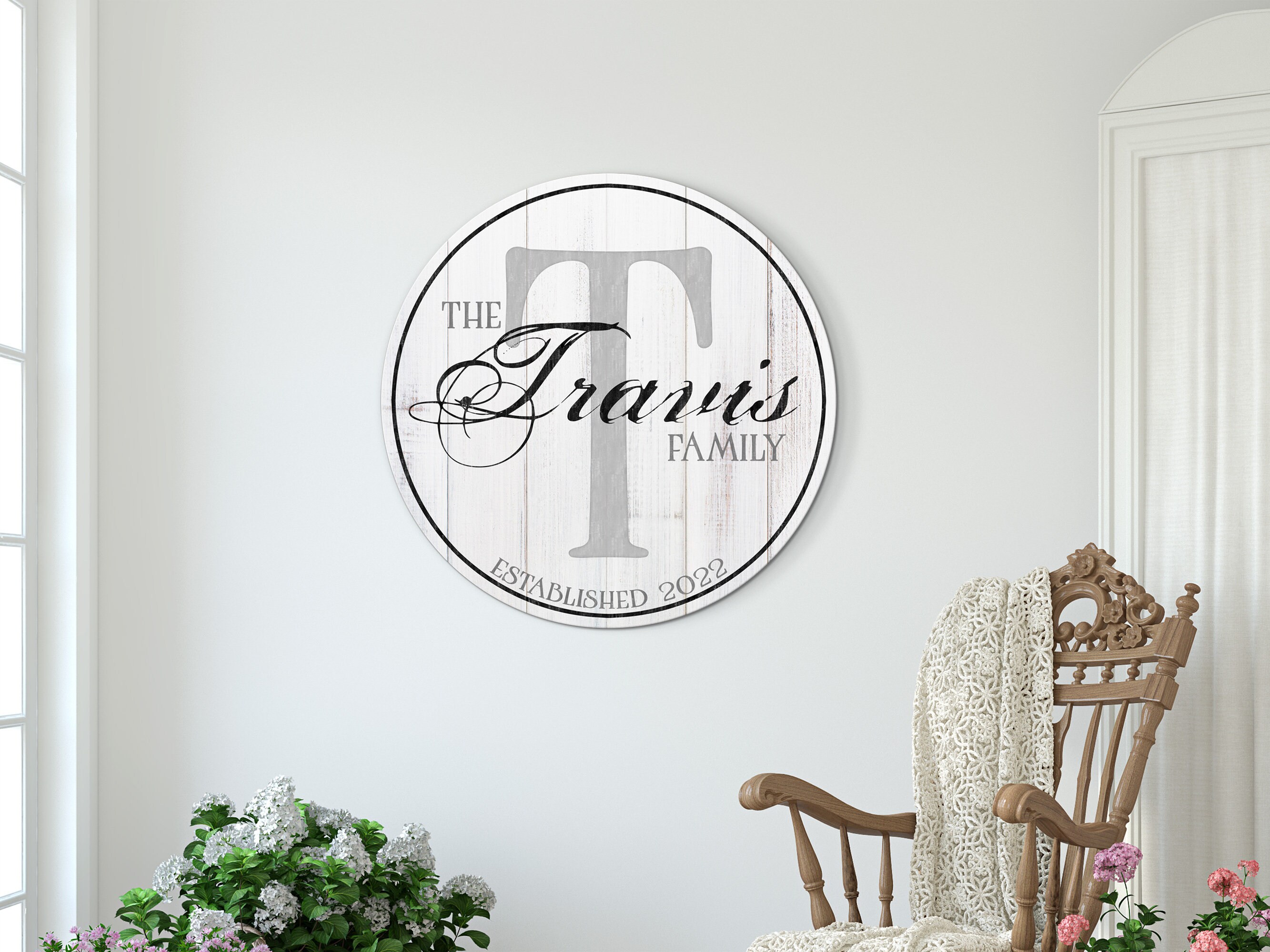 Wooden Family Sign Personalized Family Established Sign Wood | Etsy