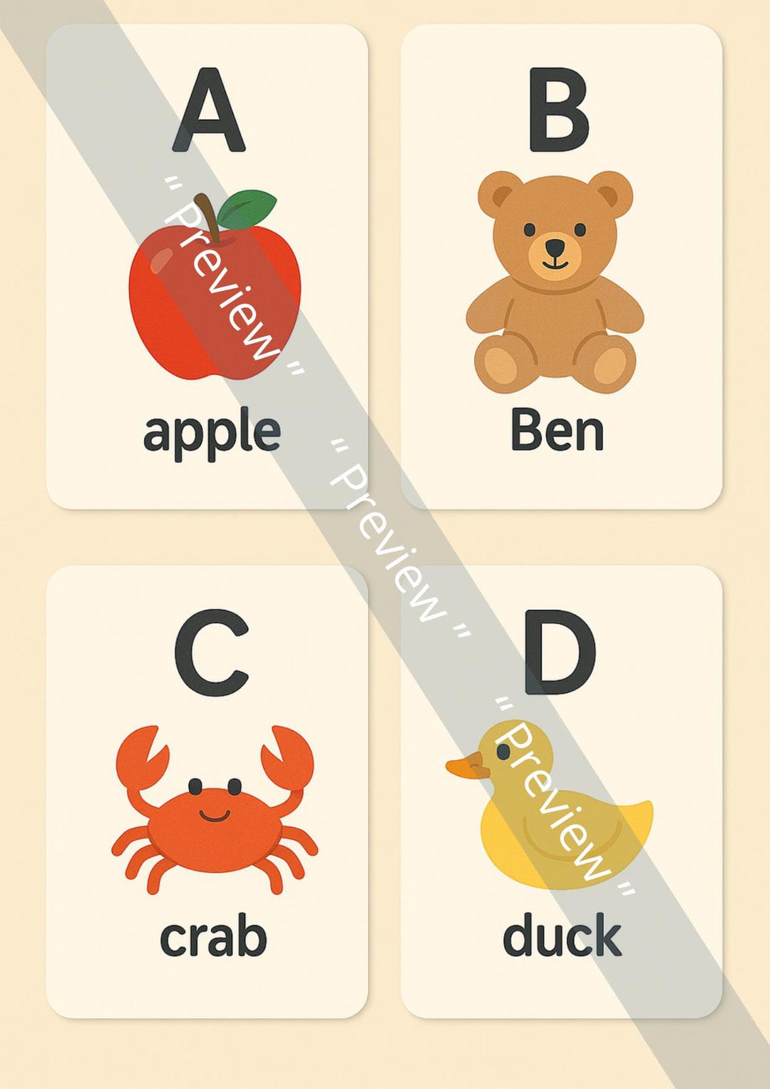 English Alphabet Flashcards - Educational Letters With Fun ...