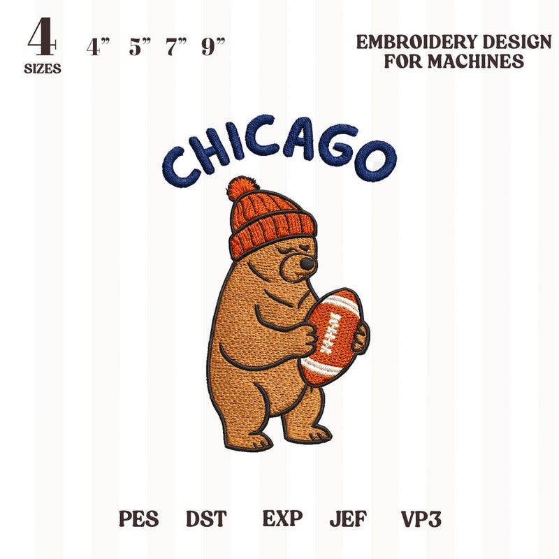 Chicago Football Designs - Etsy