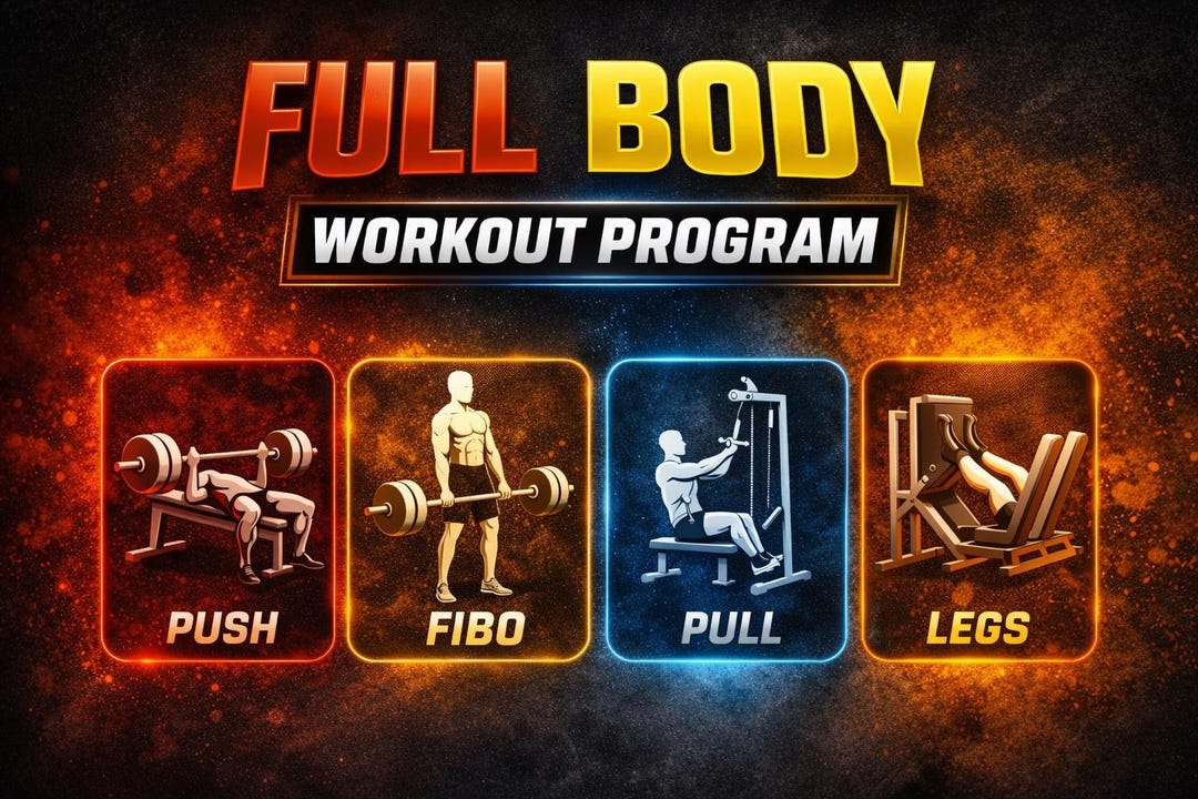 Full Body Workout Program PDF – Muscle Growth Training Plan ...