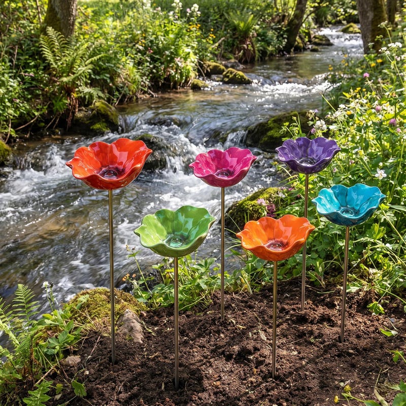 Solar Garden Insects - Etsy