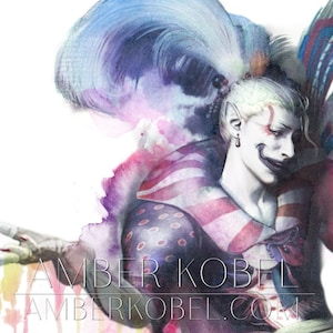 FFVI - Kefka Palazzo - Watercolor Portrait- FF6 - Dissidia, the Joker ...