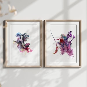 FFVI - Kefka Palazzo - Watercolor Portrait- FF6 - Dissidia, the Joker ...