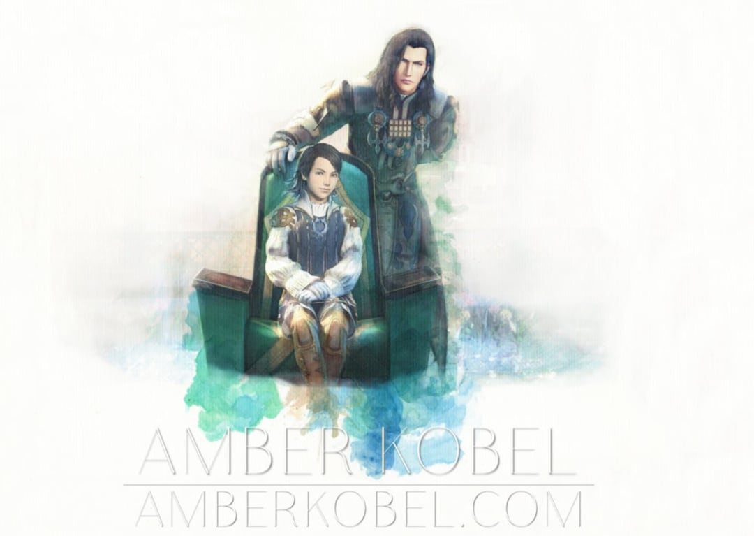 FFXII - House Solidor - Brothers Vayne & Larsa - Watercolor Portrait ...