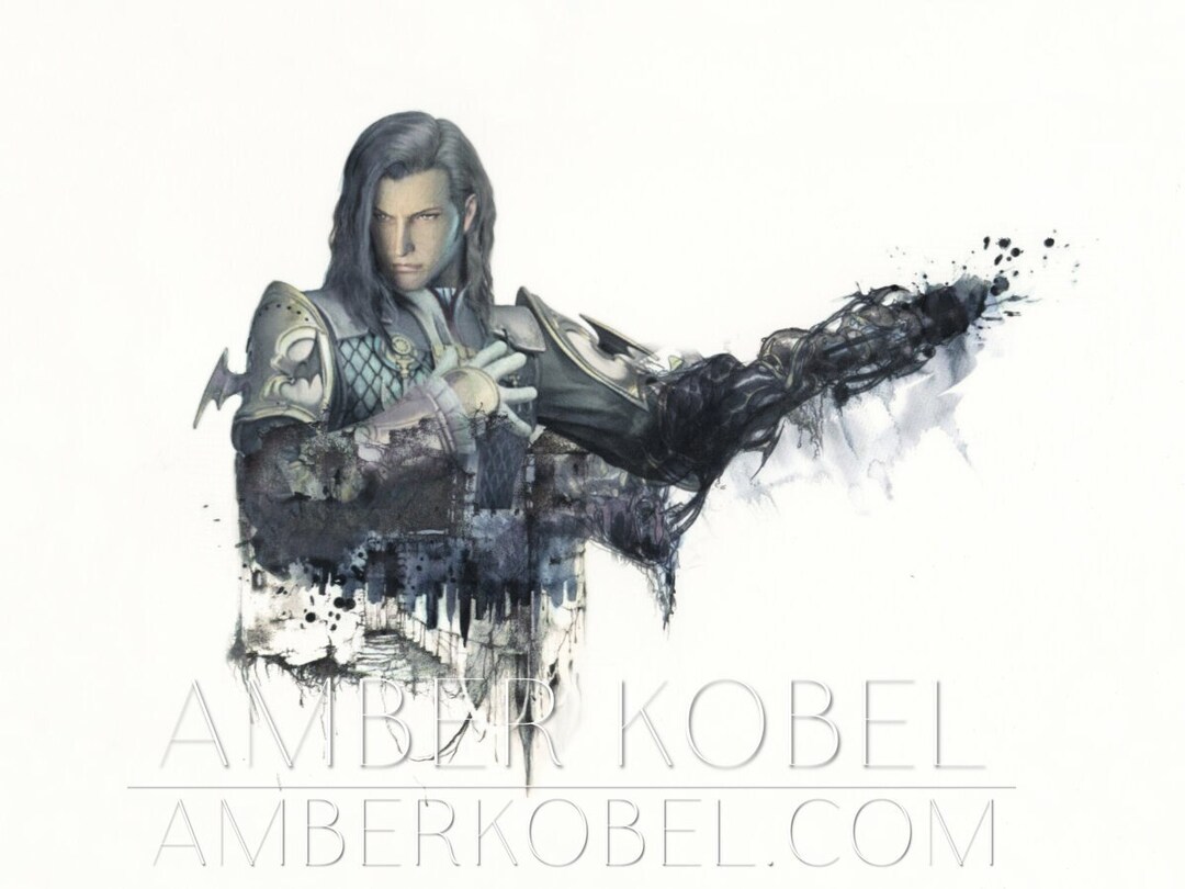 FFXII - Vayne Solidor - Watercolor Portrait- FFX12 Dissidia - Gouache ...