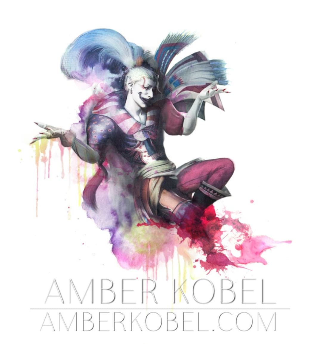 FFVI - Kefka Palazzo - Watercolor Portrait- FF6 - Dissidia, the Joker ...