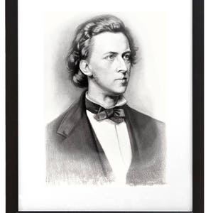 Frederic Chopin Portrait - Etsy