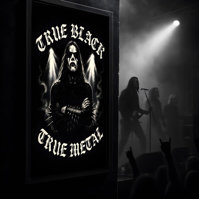 True Black True Metal Printable Poster 3:4 – Corpsepaint Frontman Stage ...