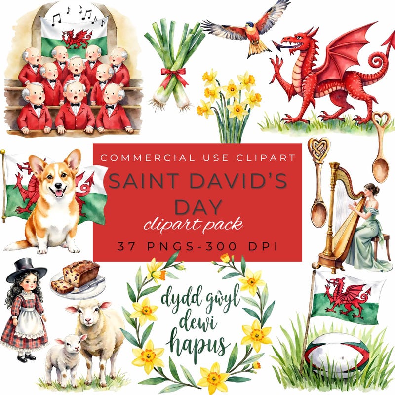 Welsh Clipart - Etsy UK