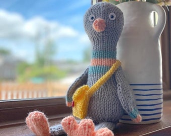 Pigeon Knitting Pattern Bill the Pigeon Cute Cuddly and Easy to Knit ...