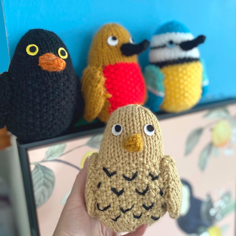 British Garden Birds Knitting Pattern, Bird Amigurumi Pattern ...