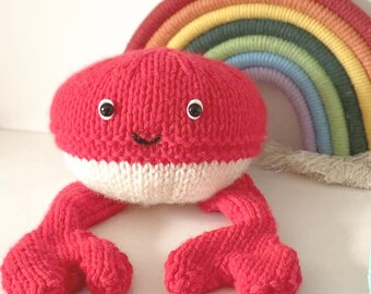 Instant Download PDF Knitting Pattern to Make a Crazy Crab Sea Creature ...
