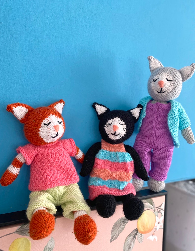 Mog the Happy Cat Toy Knitting Pattern, Amigurumi Cat Pattern, Soft Toy ...