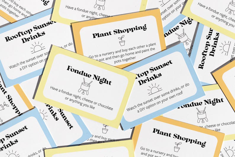 110+ Date Idea Cards for Couples | Fun Unique Activities | Instant ...