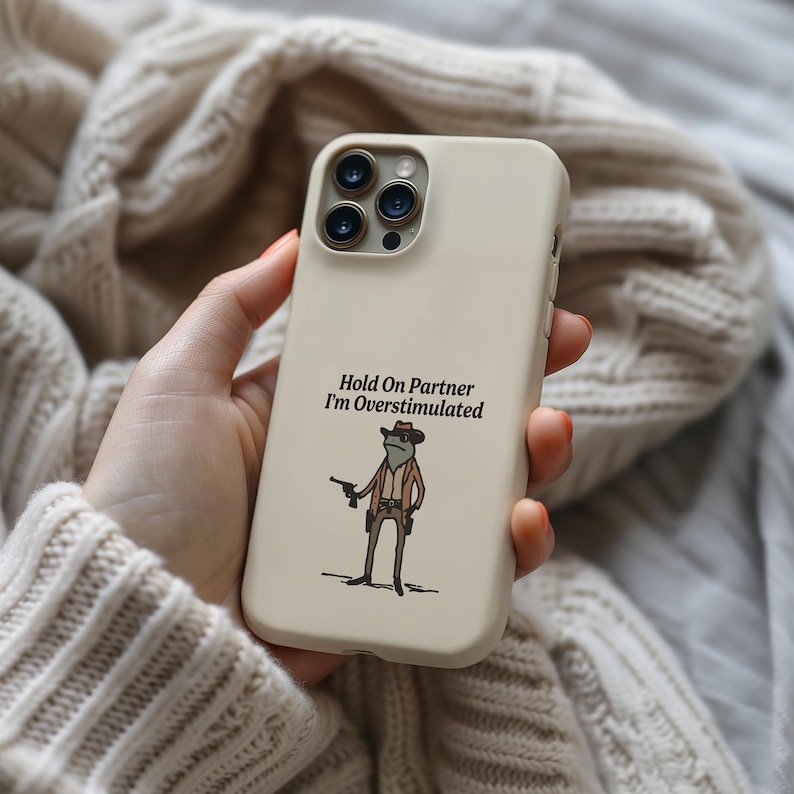 Overstimulated Frog Meme iPhone Case: Sarcastic Funny Gift, iPhone 17 ...