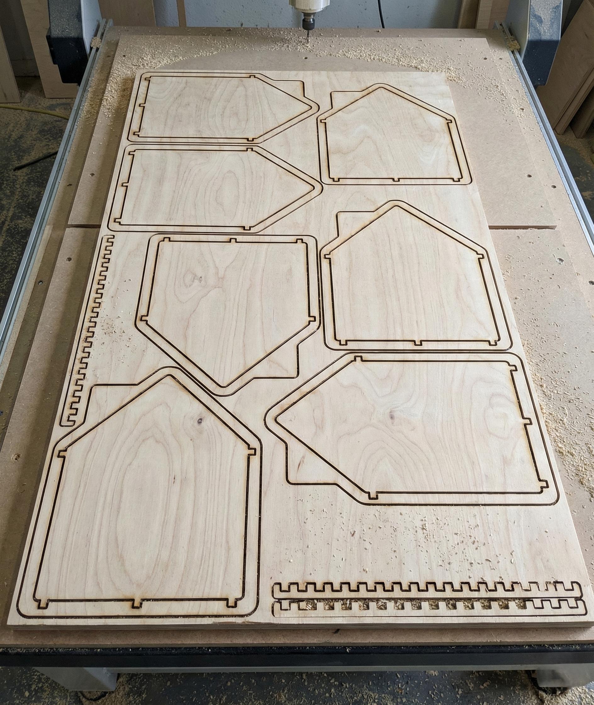 Parametric Pet House DXF Files | CNC Router Plans With Nesting | Modern ...