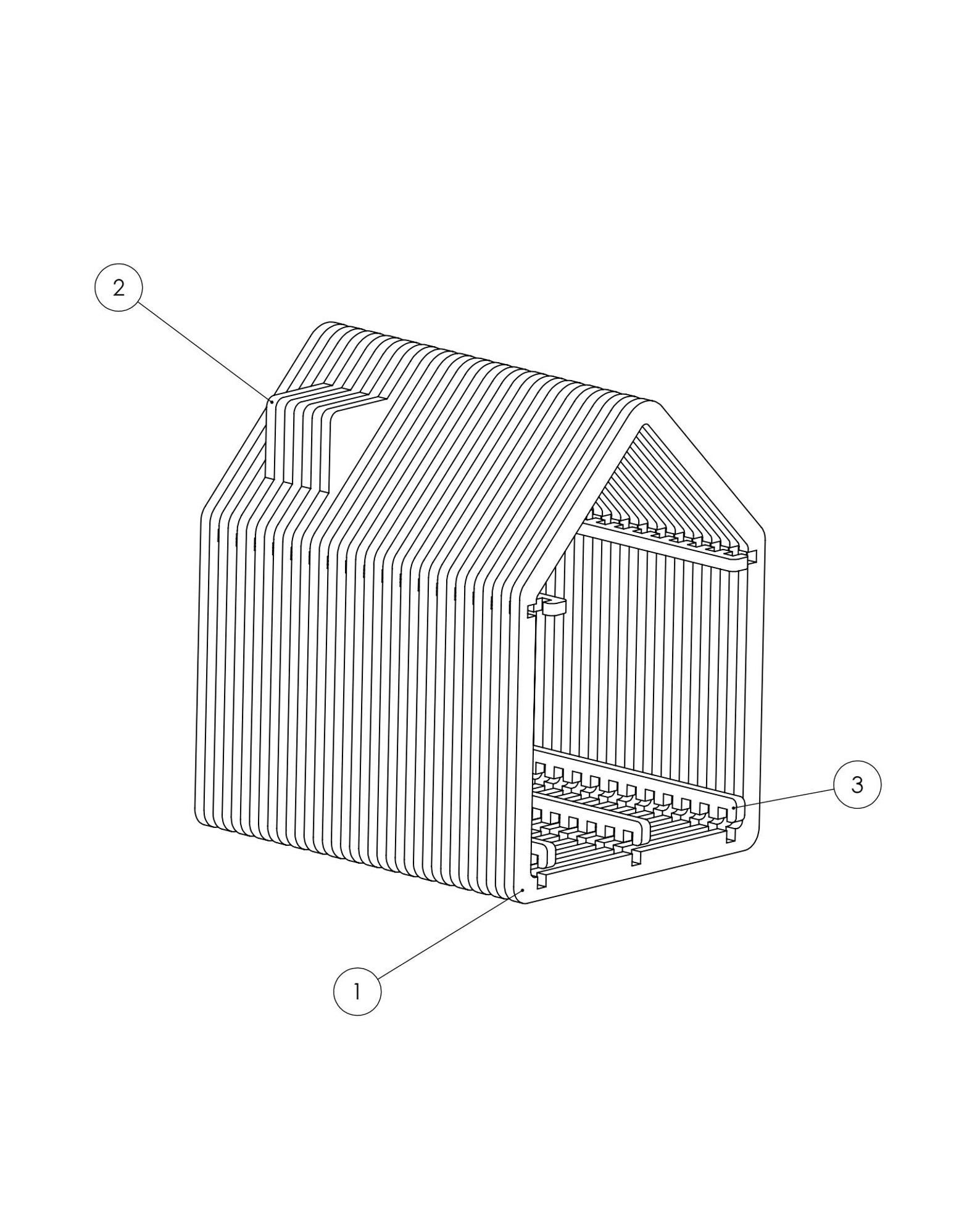 Parametric Pet House DXF Files | CNC Router Plans With Nesting | Modern ...