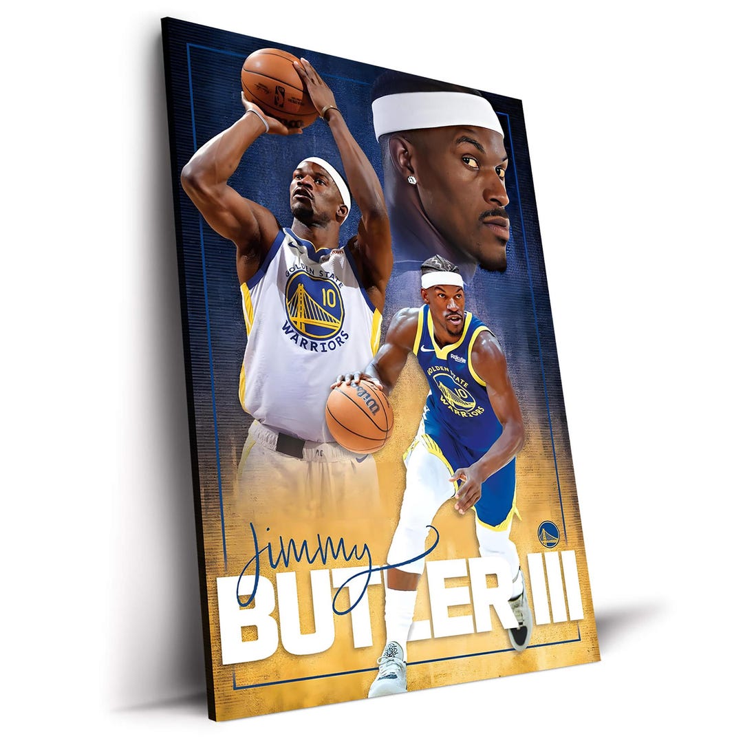 Jimmy Butler Golden State Warriors Canvas Print, NBA Sports Wall Art - Etsy