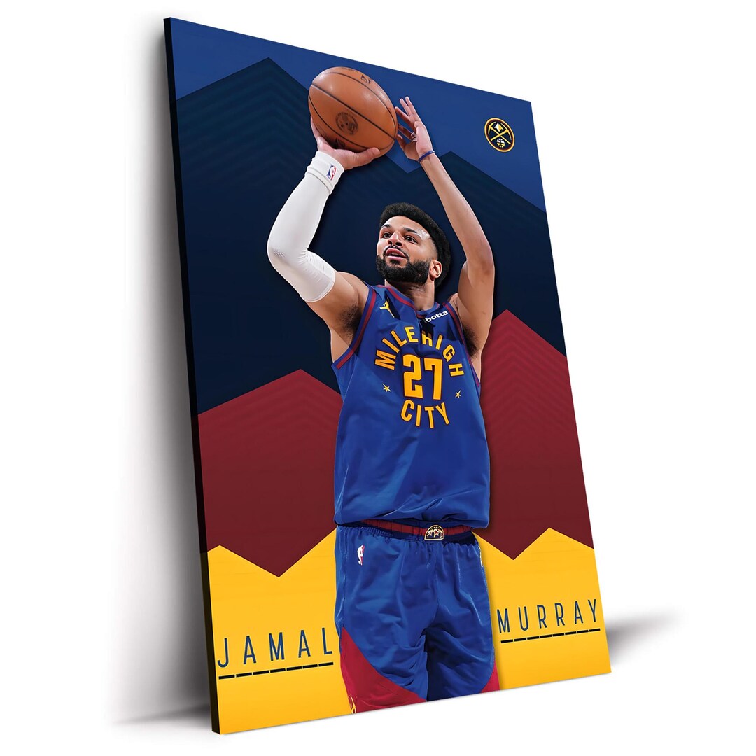 Jamal Murray Denver Nuggets NBA Poster Basketball Sports Canvas Print ...