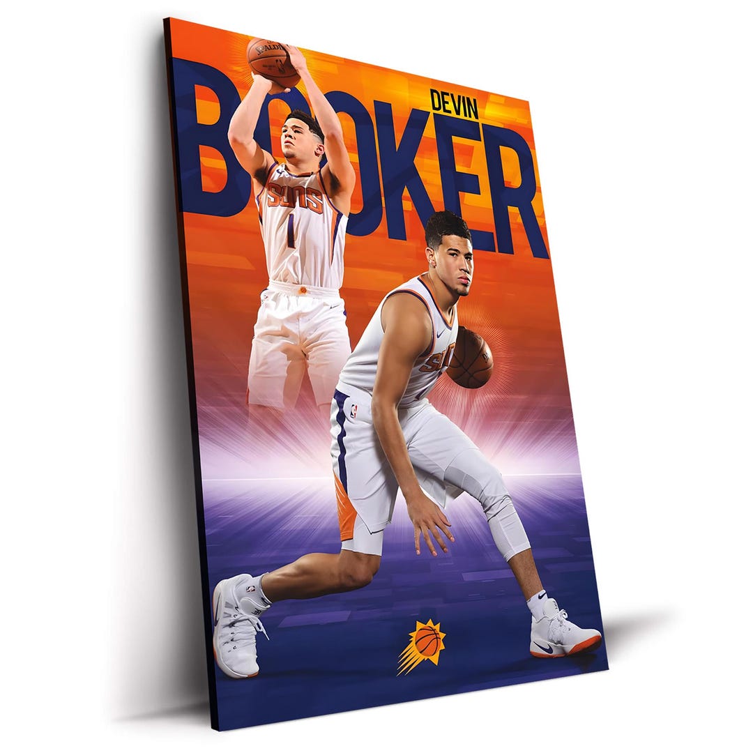 Devin Booker Phoenix Suns NBA Poster Basketball Sports Canvas Print ...