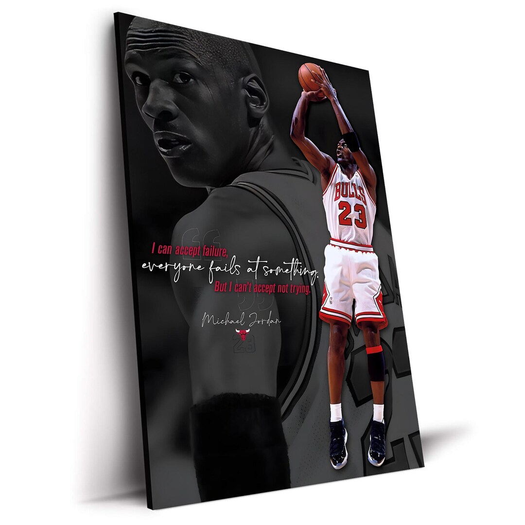 Michael Jordan NBA Canvas Print: Basketball Sports Home Decor - Etsy
